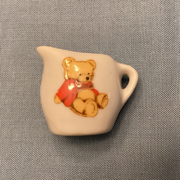 Source Unknown | Toys | Vintage Childs Porcelain Teddy Bear Tea Set ...